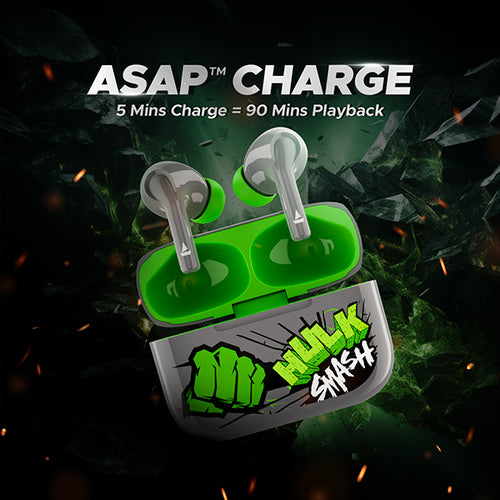 boAt Airdopes 161 Hulk Edition - Premium Wireless Earbuds with 40 Hours ...