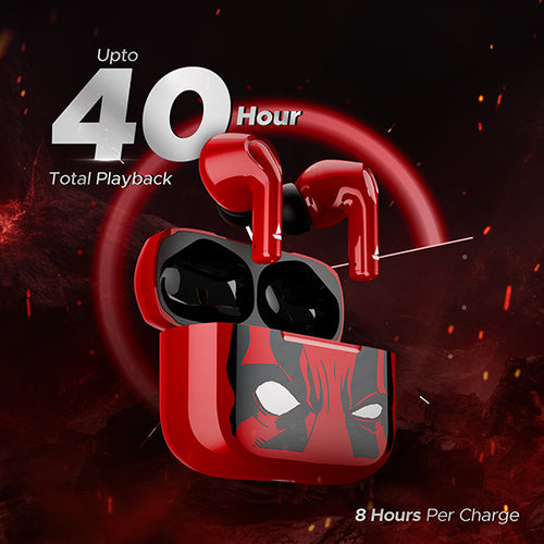 boAt Airdopes 161 Deadpool Edition - Premium Wireless Earbuds with 40 ...