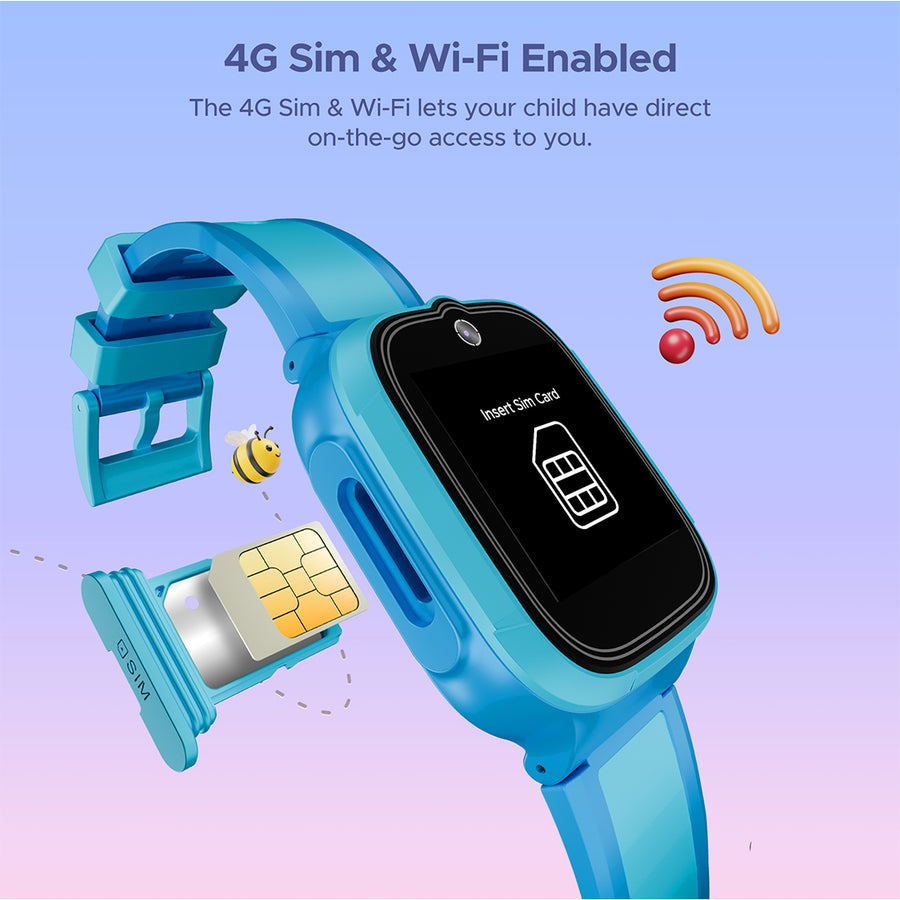 boAt Wanderer Smart Watch for Kids - Best 4G SIM and Wi-Fi Enabled ...