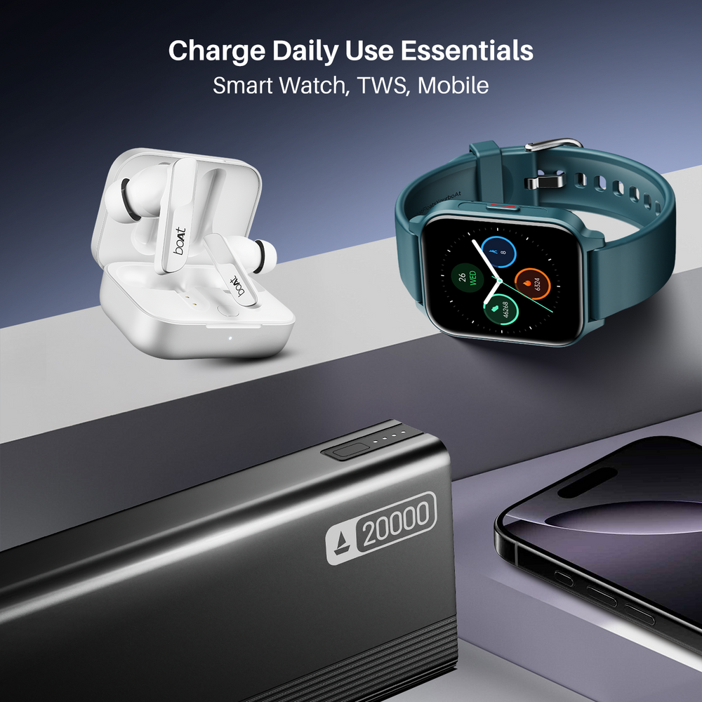 boAt Energyshroom PB401 - Fast Charging Powerbank with Sleek Aluminum ...