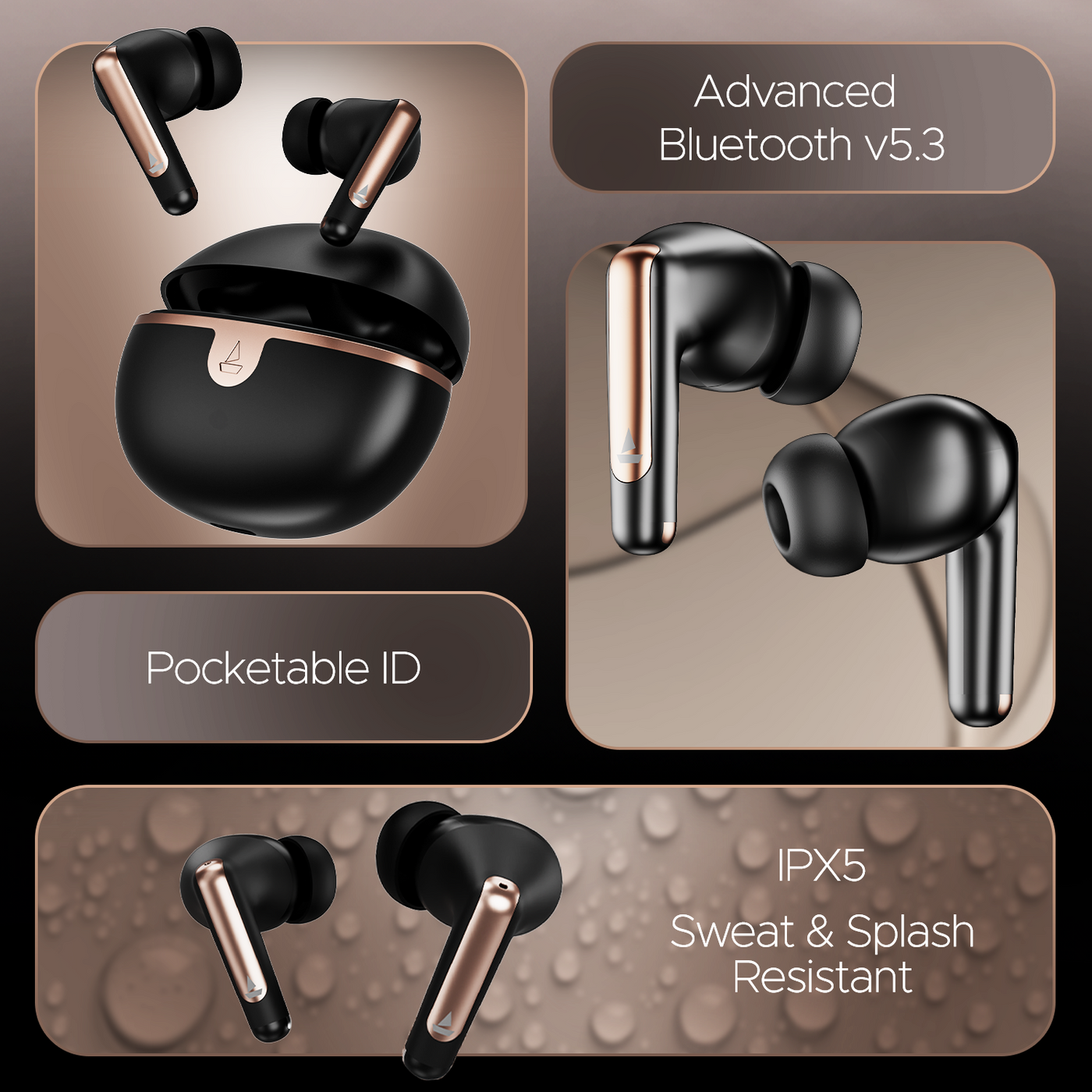 boAt Airdopes 161 ANC Elite - Premium Wireless Earbuds with Active ...