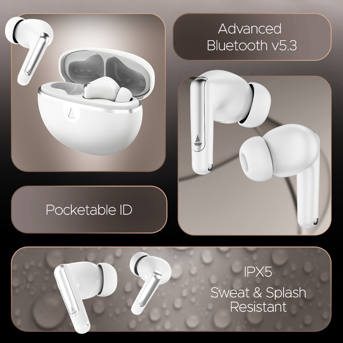 boAt Airdopes 161 ANC Elite - Premium Wireless Earbuds with Active ...