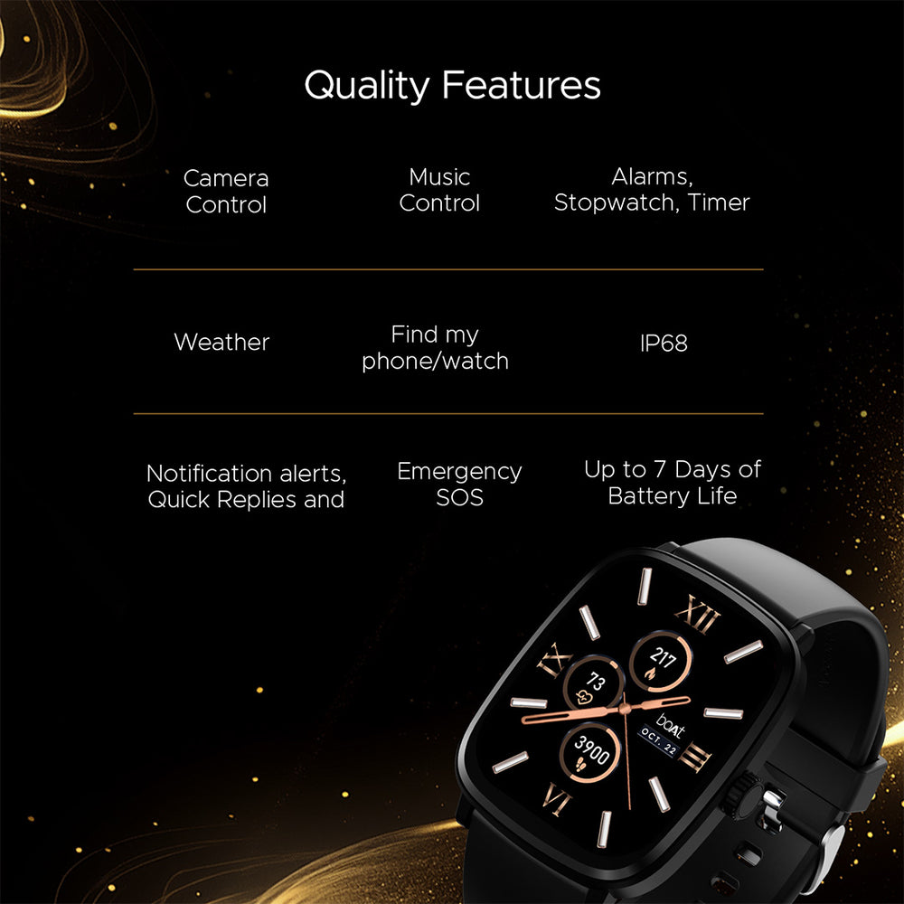 boAt Ultima Regal - Premium 2.01" (5.10 cms) AMOLED Display Smartwatch ...