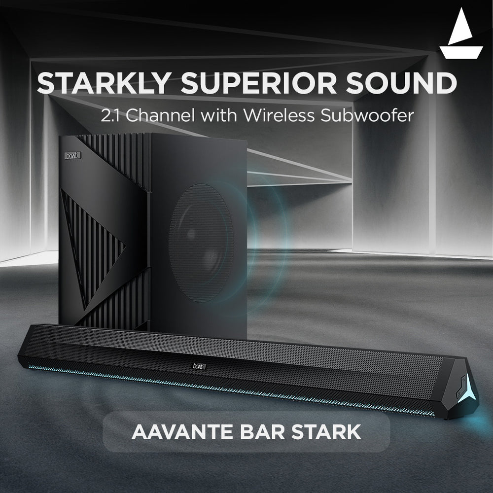 boAt Aavante Bar Stark - 160W RMS Bluetooth Soundbar with Wireless ...