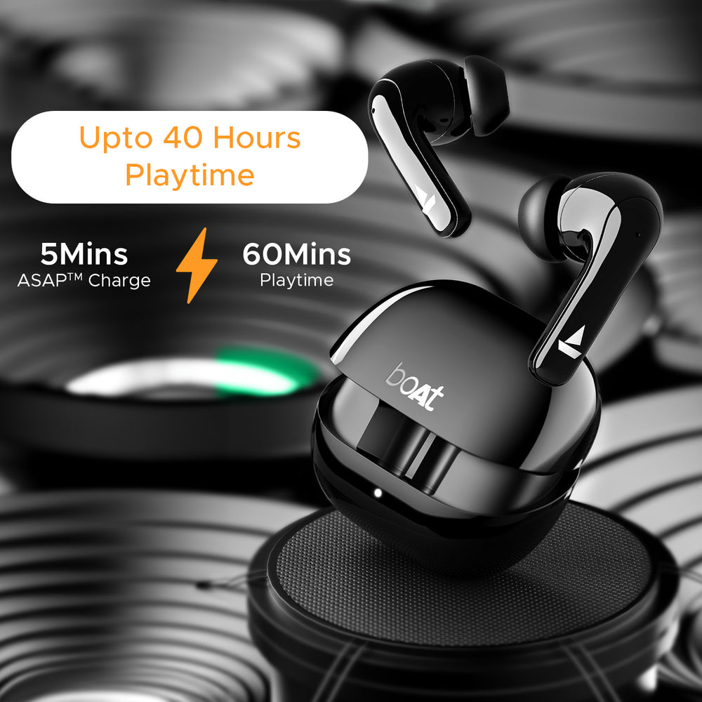 boAt Airdopes 155 - Bluetooth Wireless Earbuds with 40 Hours Playback