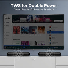 boAt Aavante Bar 490 - 10W RMS Bluetooth Soundbar with 2.0 Channel ...