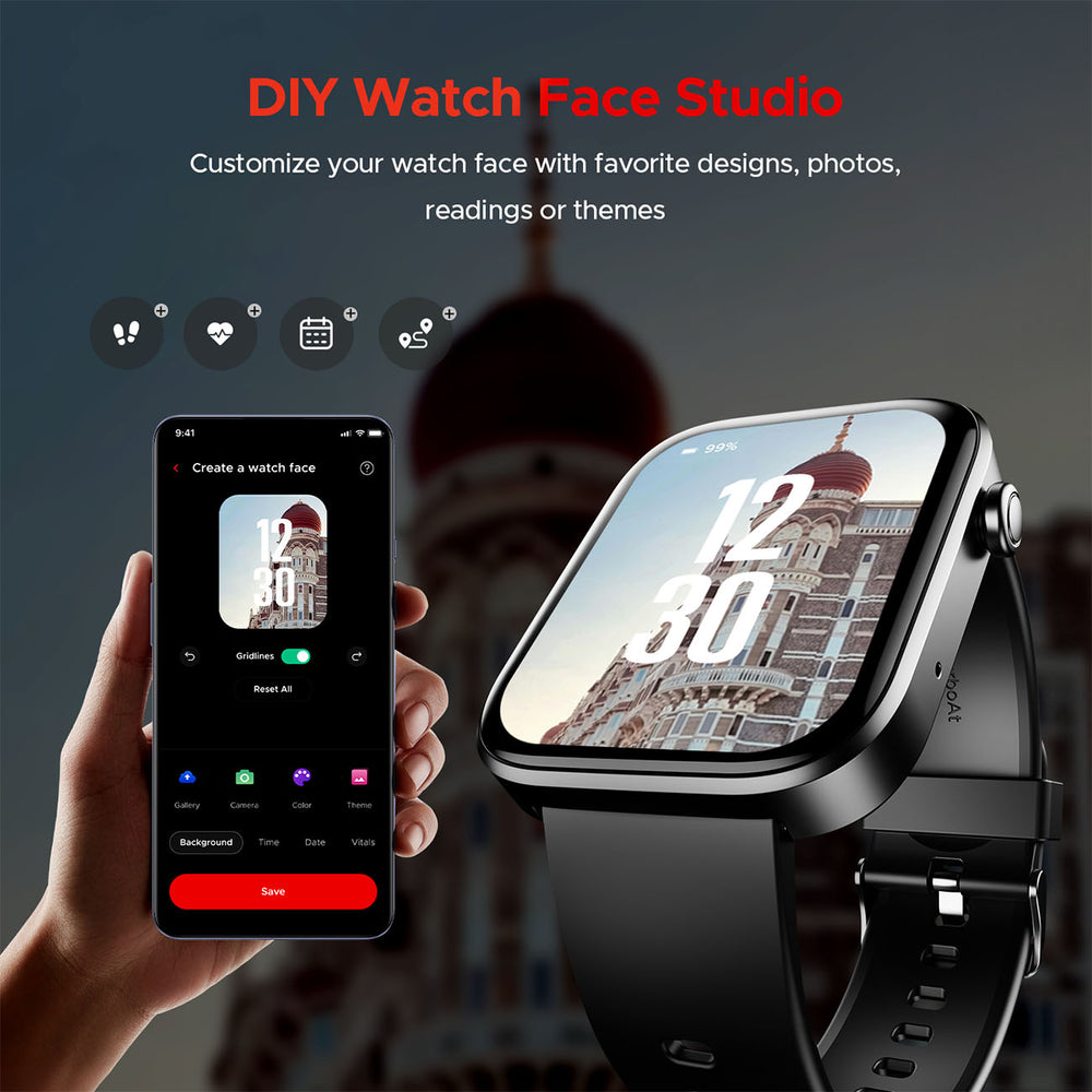 boAt Storm Call 3 - Premium 1.83" (4.64 cms) HD Display Smartwatch with ...