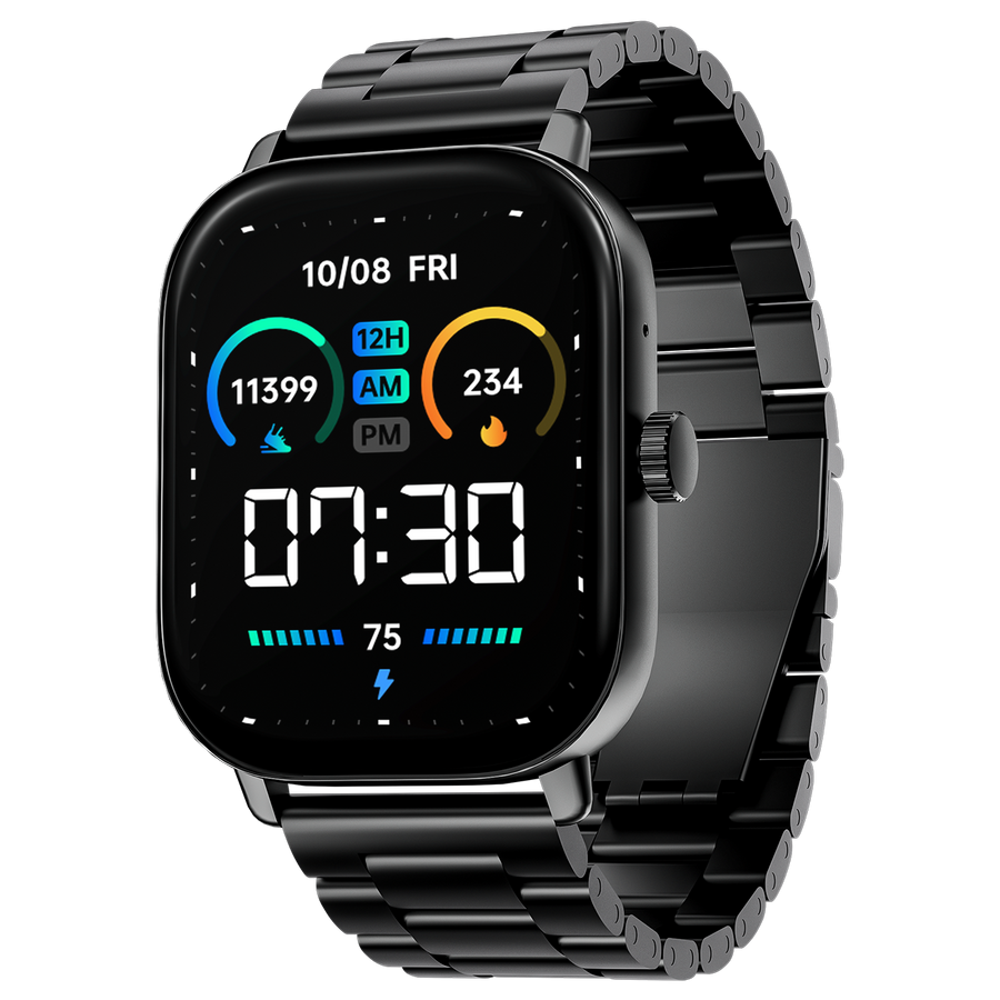 boAt Wave Spectra - Large 2.04" (5.18 cms) AMOLED Display Smartwatch ...