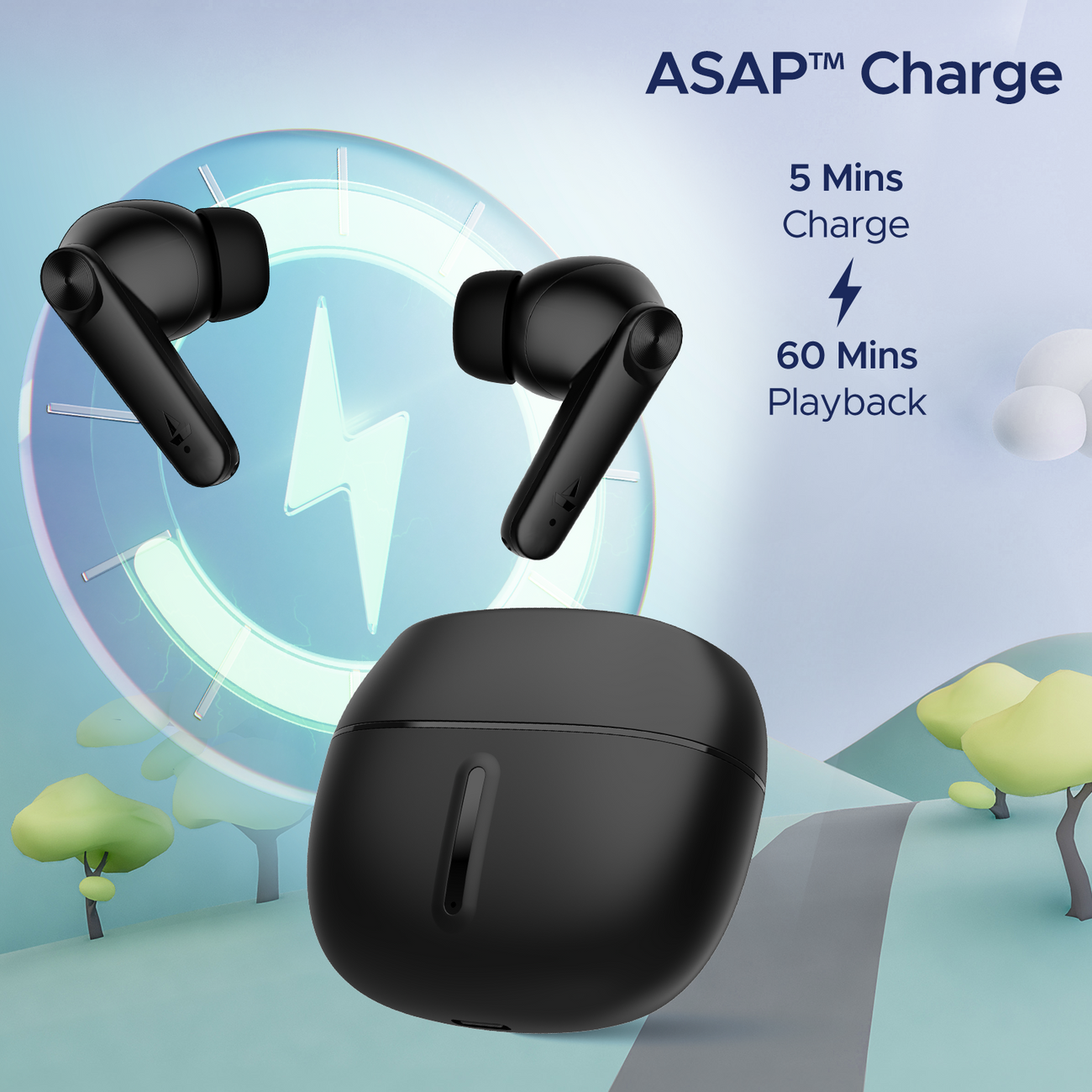 boAt Airdopes Max - Wireless Earbuds with Massive Playback upto 100 Hours