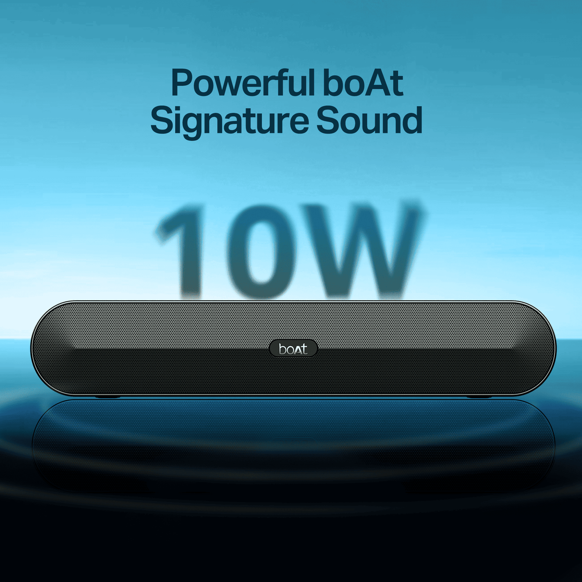 boAt Aavante Bar Joy – 10W Portable 2.0 Channel Soundbar with TWS, Built-in Mic & Multi-Connectivity