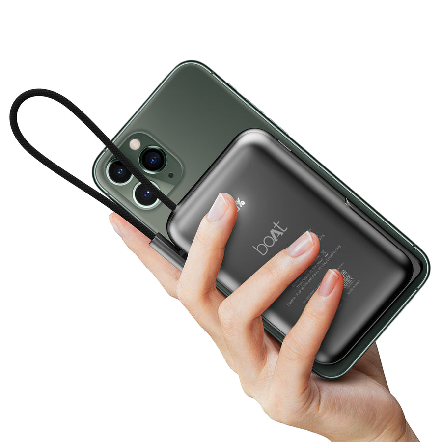 boAt EnergyShroom PB330 Magnacharge - 10000mAh Magnetic Wireless Power Bank