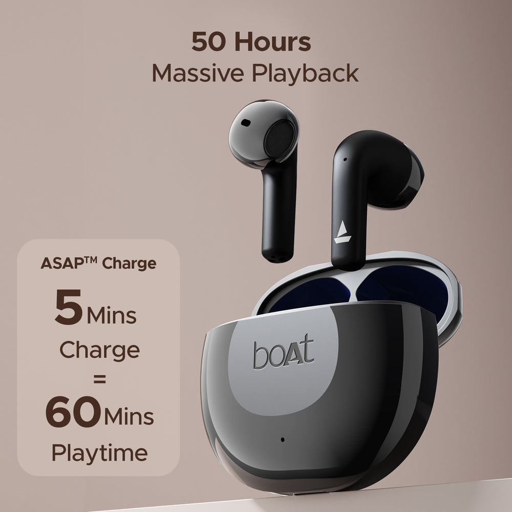 boAt Airdopes 125 - Premium Wireless Earbuds with Large Playback