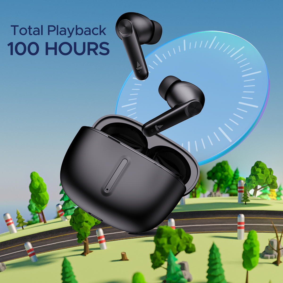boAt Airdopes Max - Wireless Earbuds with Massive Playback upto 100 Hours