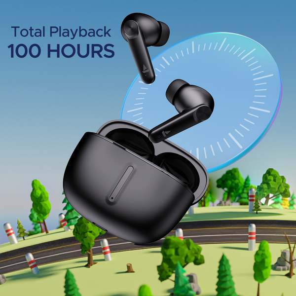 boAt Airdopes Max - Wireless Earbuds with Massive Playback upto 100 Hours