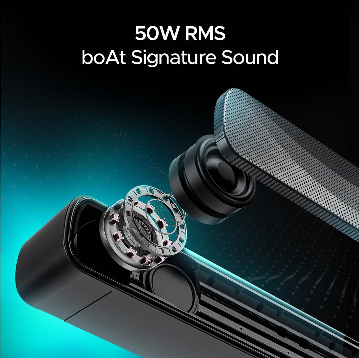 boAt Aavante Bar A1040 - 50W 2.1 Channel with Wired Subwoofer Bluetooth ...