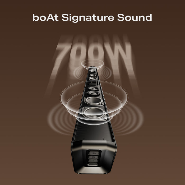 boAt Aavante Prime 5.1 7050D – 700W 5.1 Channel Soundbar with Dolby ...