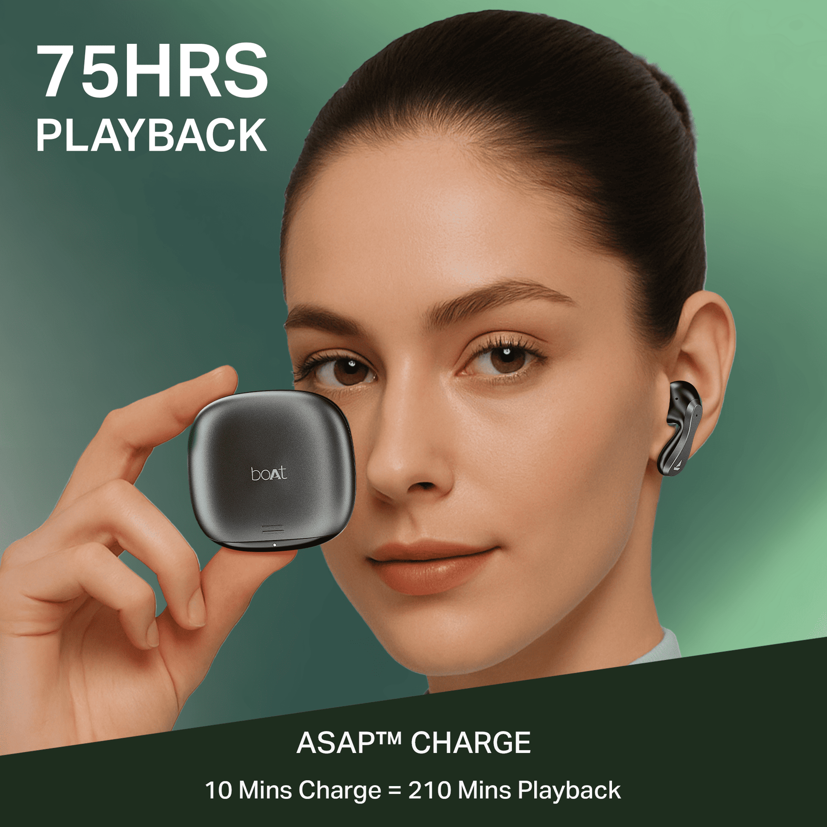 boAt Airdopes 313 – Wireless Earbuds with 75 Hours Playback, Quad Mics ...