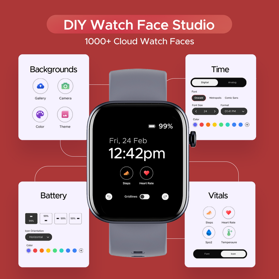 boAt Wave Call 2 - Bluetooth Calling Smartwatch with 1.83" (4.64 cms ...