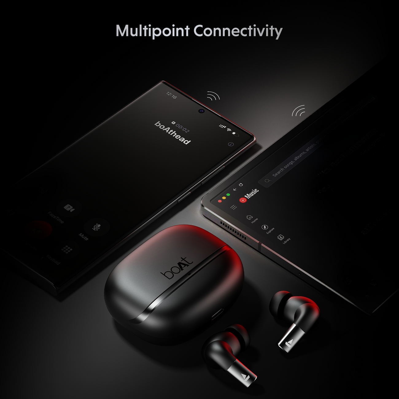 boAt Airdopes Ultra Pro | Wireless Earbuds with 100H Large Playback