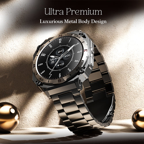 boAt Enigma X500 - Smartwatch with AMOLED 1.43" (3.63 cm) Round Display ...