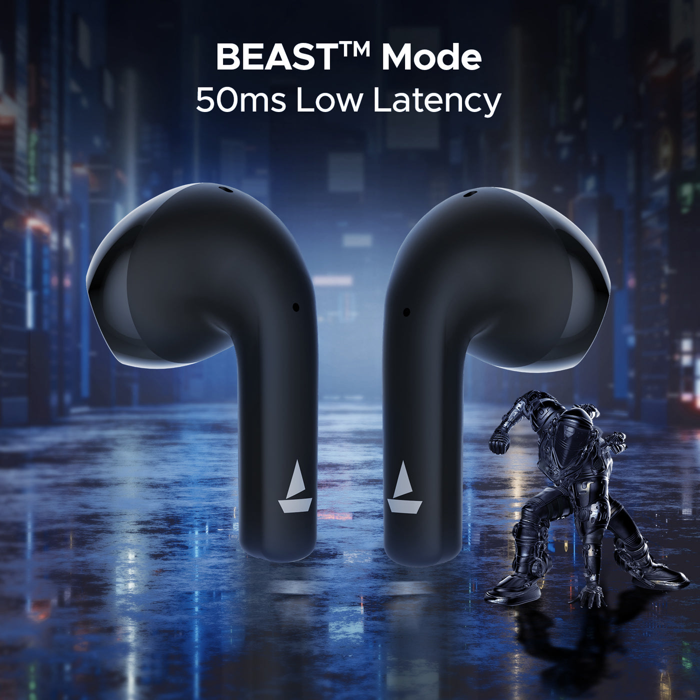 boAt Airdopes 125 - Premium Wireless Earbuds with Large Playback