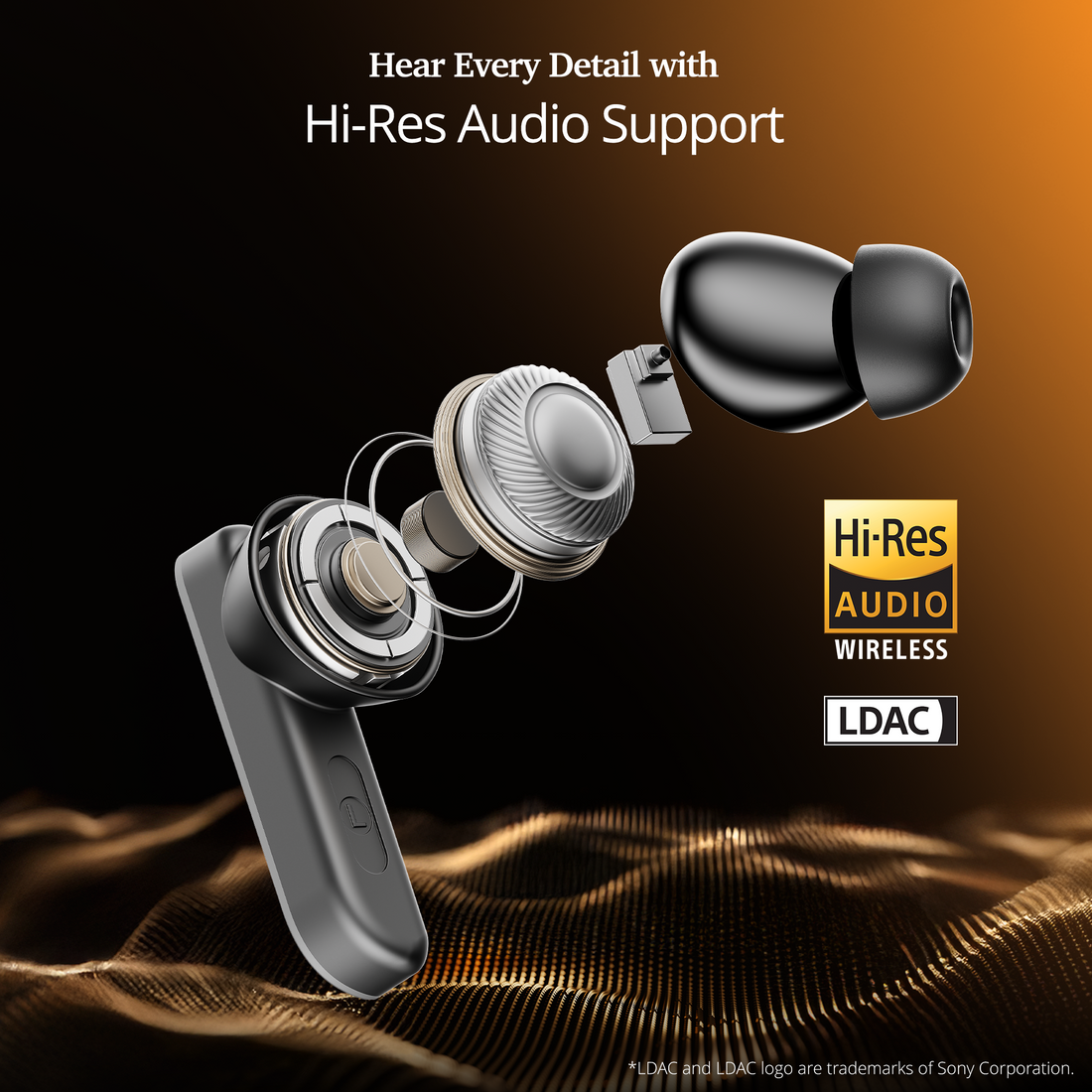 boAt Airdopes 800 Hi-Def - Premium Wireless Earbuds with High-Res Audio ...