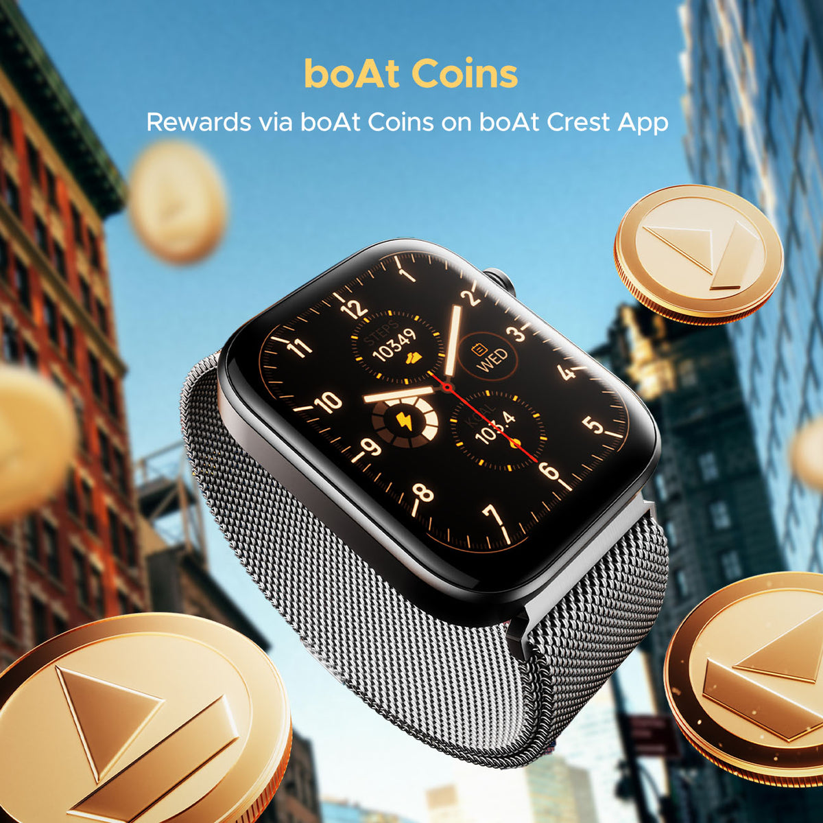 boAt Storm Call 3 - Premium 1.83" (4.64 cms) HD Display Smartwatch with ...