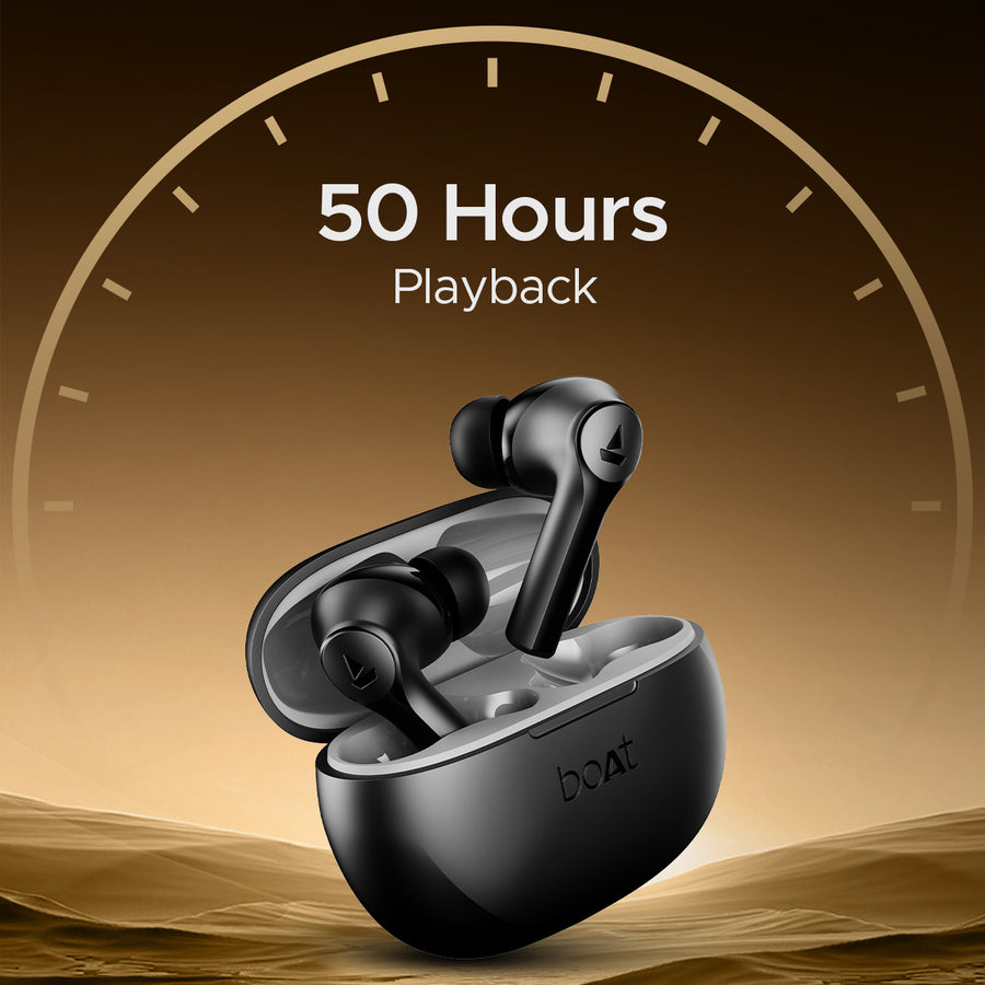 boAt Airdopes Supreme - Bluetooth Wireless Earbuds with 50 Hours Long Playback