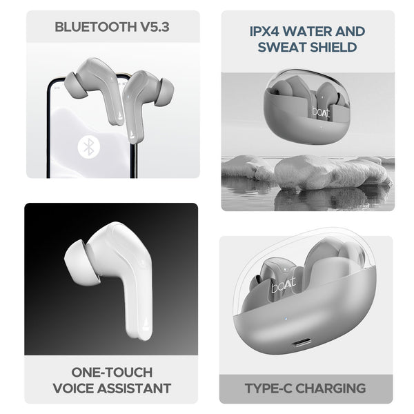 boAt Airdopes 311 PRO - Premium Wireless Earbuds with Dual Mics with ...