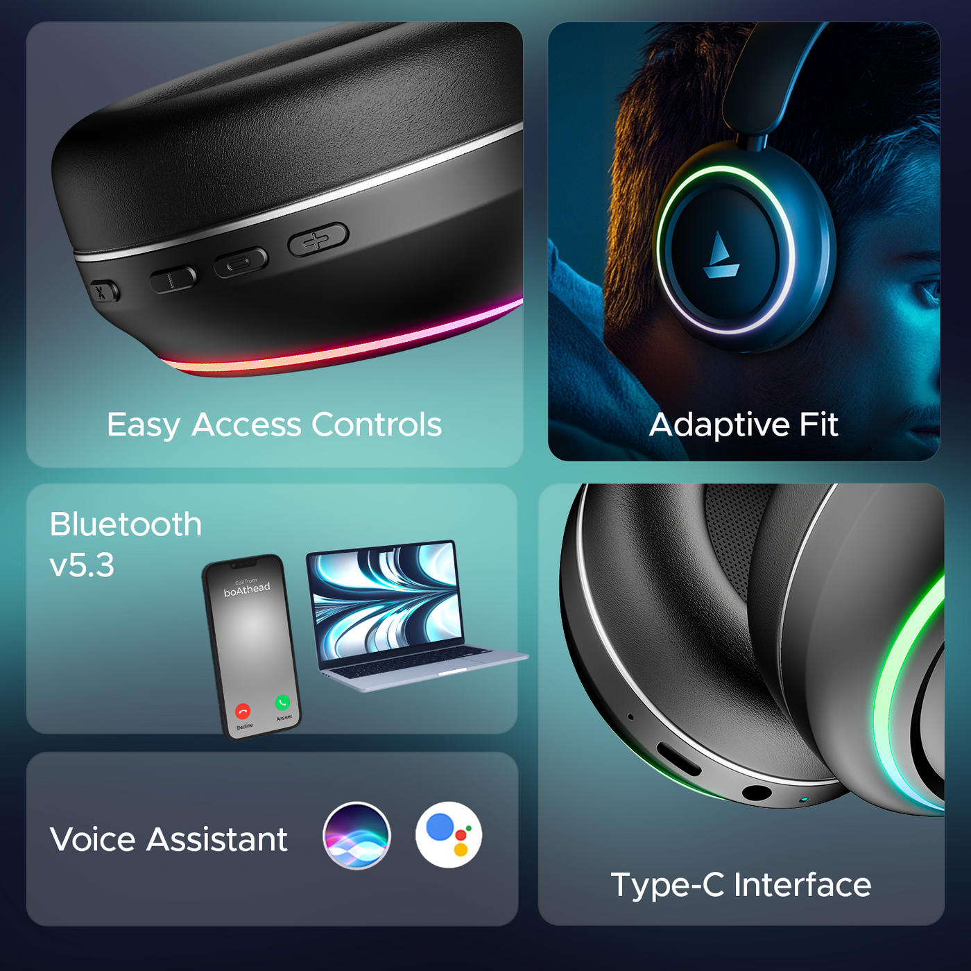 boAt Rockerz 480 - Wireless Headphone with Large Playback