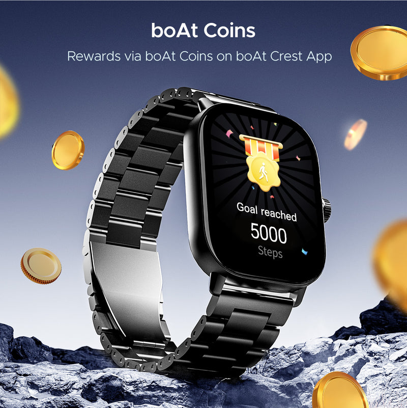boAt Wave Spectra - Large 2.04" (5.18 cms) AMOLED Display Smartwatch ...