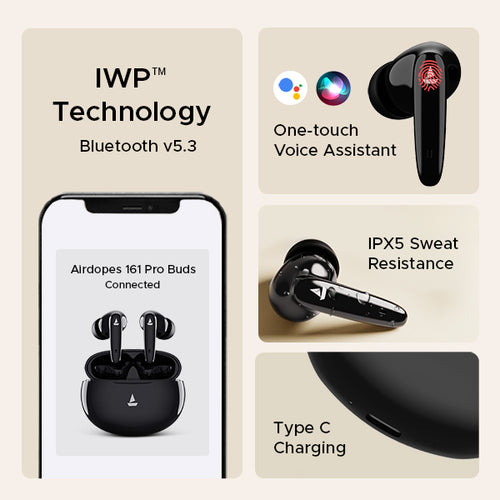 boAt Airdopes 161 Pro Buds - Premium Wireless Earbuds with boAt ...
