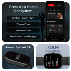 boAt Wave Convex - Large 1.96" (4.97 cm) AMOLED Display Smart Watch with BT Calling