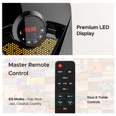 boAt Blitz 1500 Pro - 4.1 Channel 80W RMS Bluetooth Speaker with boAt ...