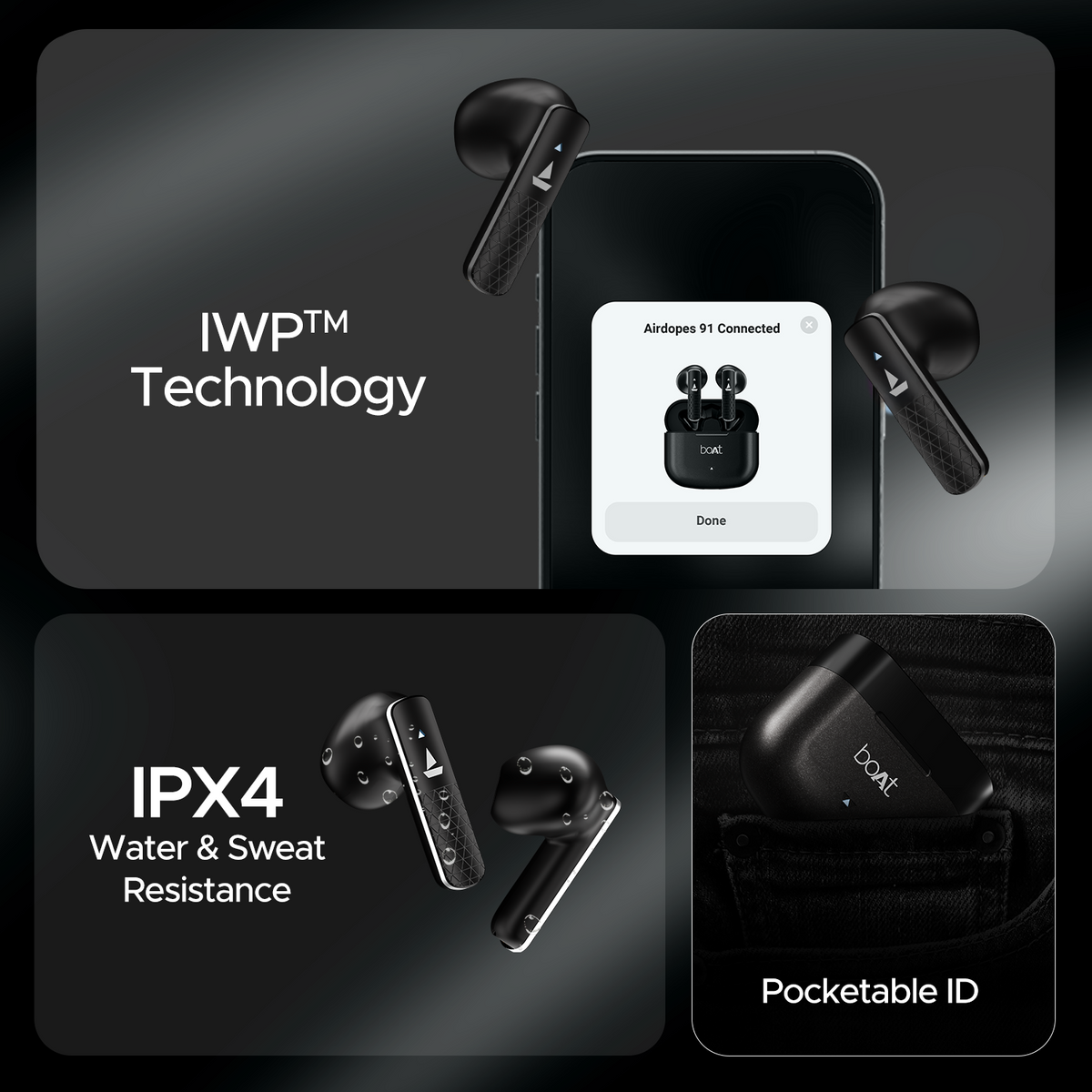 boAt Airdopes 91 Prime - Premium Wireless Earbuds with Large Playback