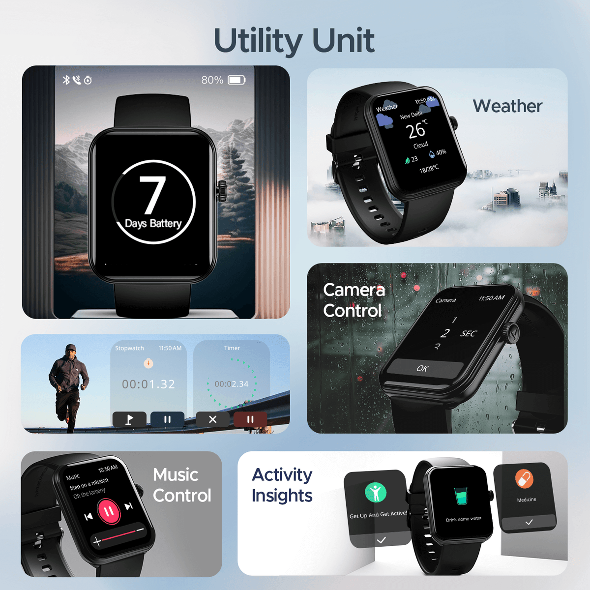 boAt Xtend Plus - Premium Smartwatch with 1.78" (4.52 cm) AMOLED display