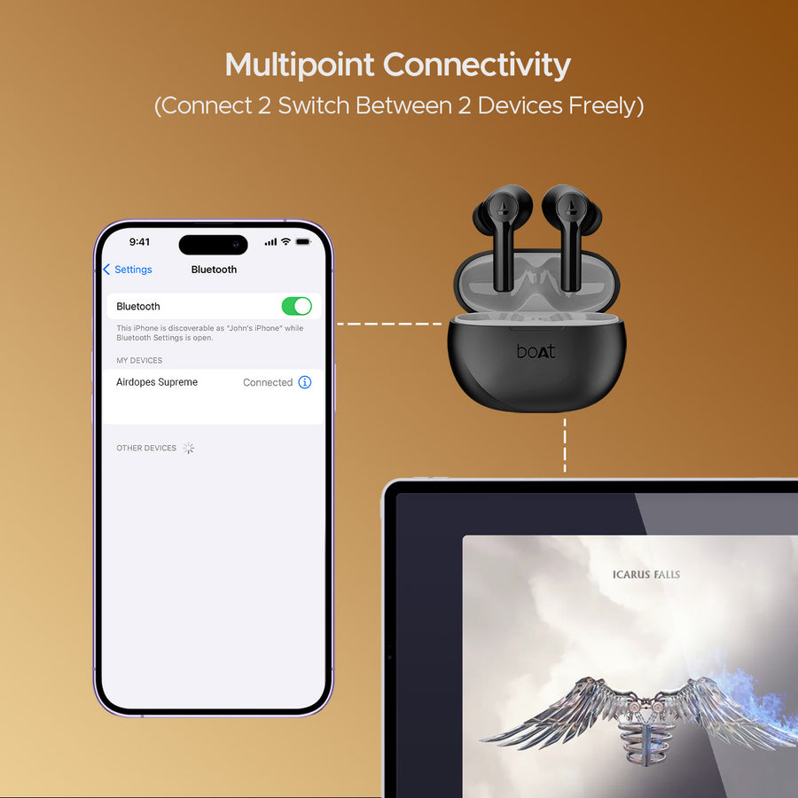 boAt Airdopes Supreme - Bluetooth Wireless Earbuds with 50 Hours Long ...