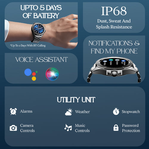 Enigma Switch 1.39" Premium Luxury Smartwatch with Over 100+ Sports ...