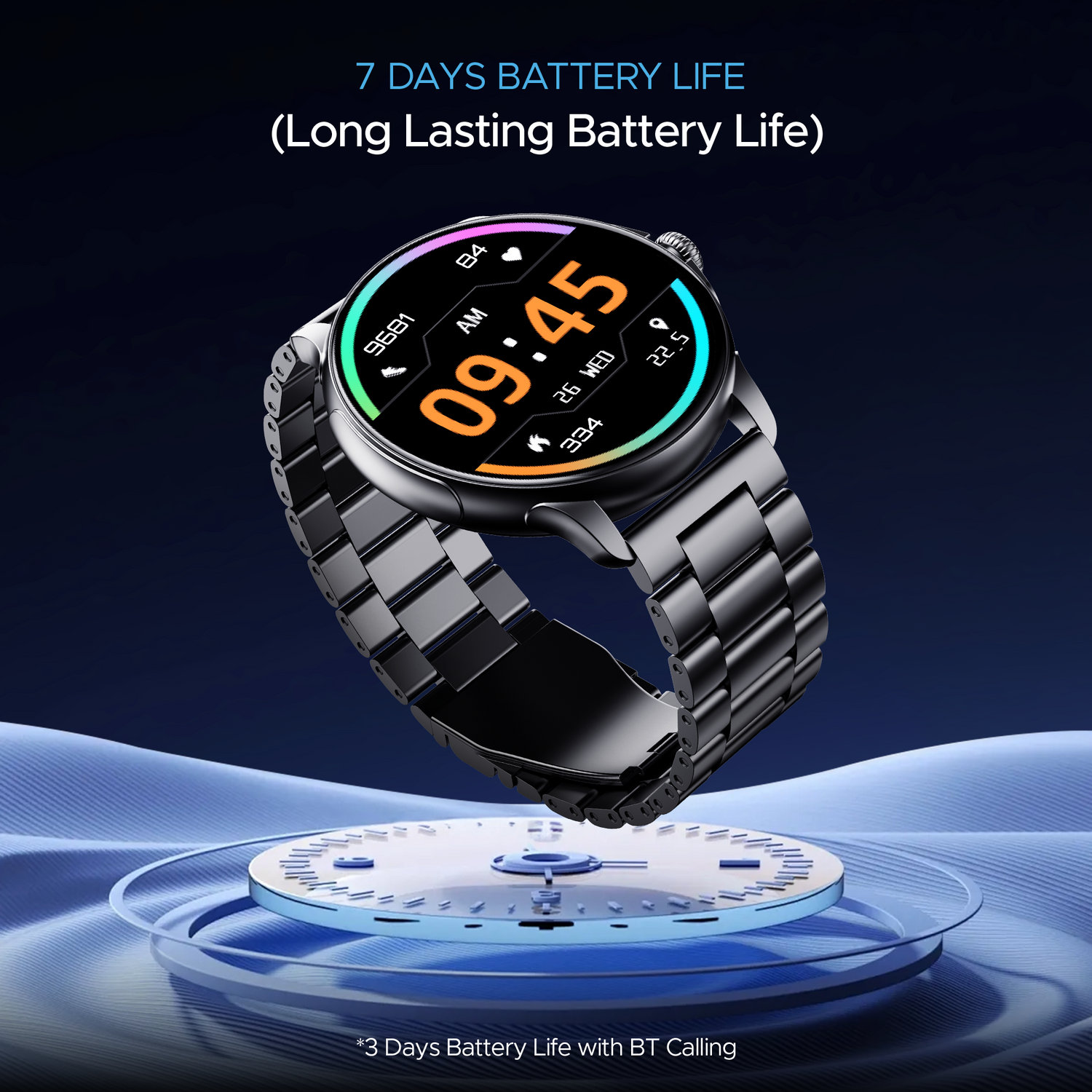 boAt Lunar Oasis - Large 1.43" (3.63 cms) AMOLED Display Smartwatch ...