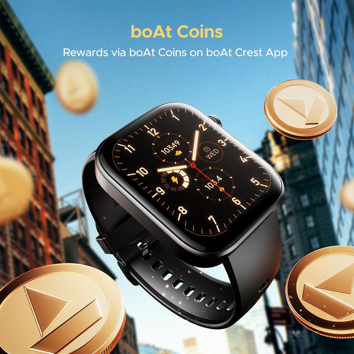 boAt Storm Call 3 - Premium 1.83" (4.64 cms) HD Display Smartwatch with ...