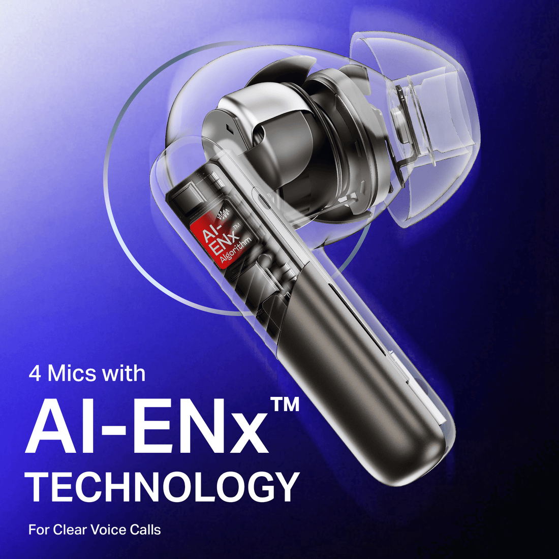boAt Airdopes Prime 412 – Wireless Earbuds with 50H Playback & AI-ENx™