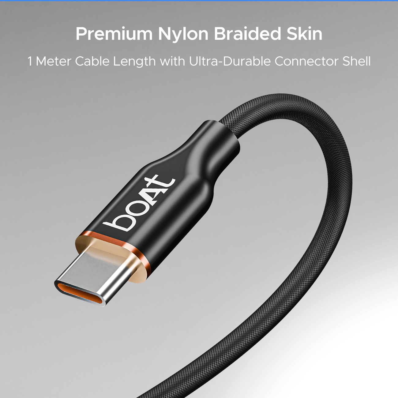 boAt Type C C800 Magna Cable - 3A Fast Charging Cable with 10000+ Bend ...