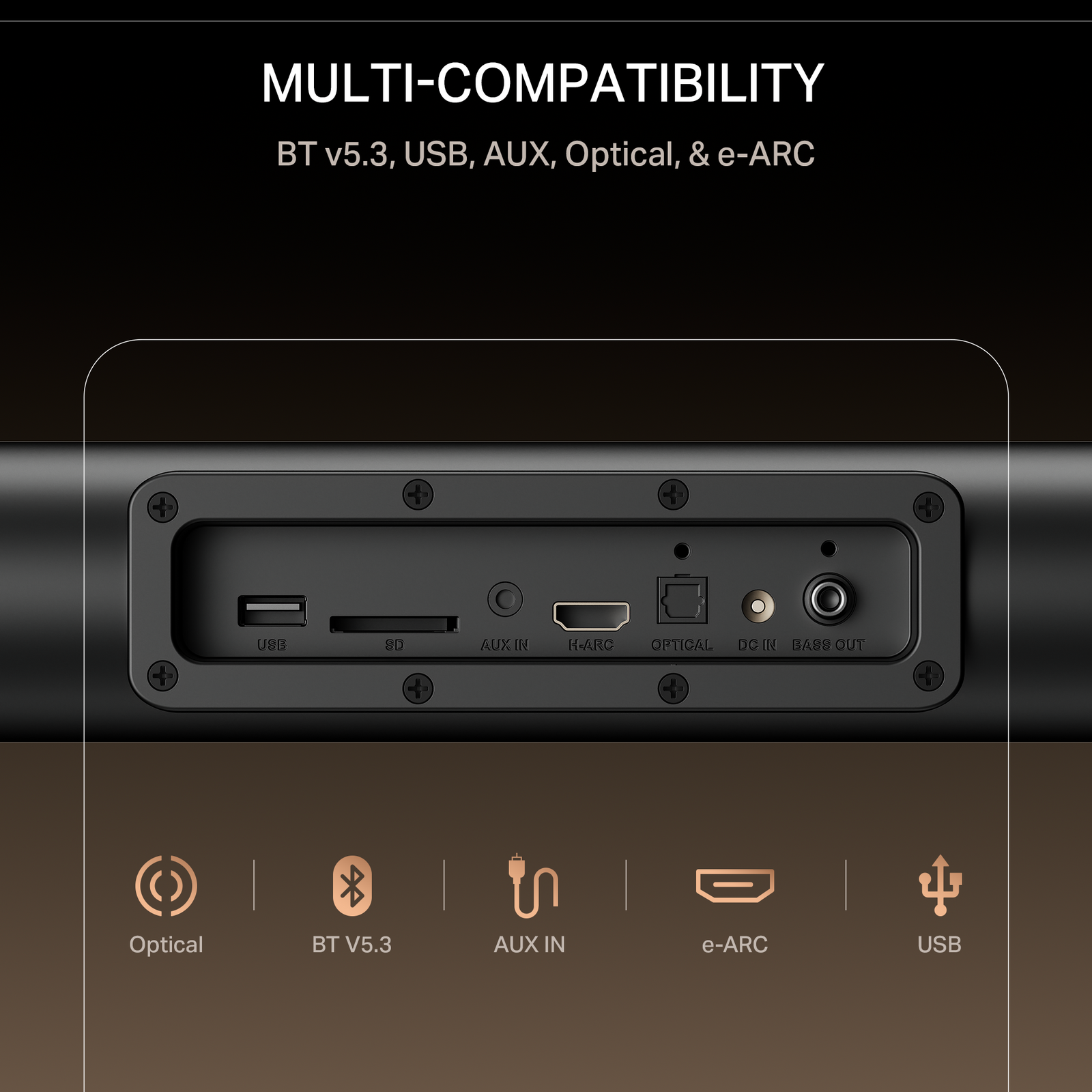 boAt Aavante Prime 5.1 5000DA – 5.1 Channel Soundbar with Wired ...