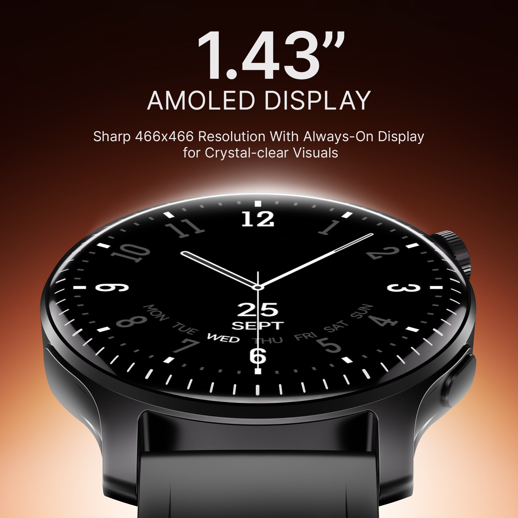 boAt Ultima Prime - Large 1.43" (3.63 cms) AMOLED Display Smartwatch ...