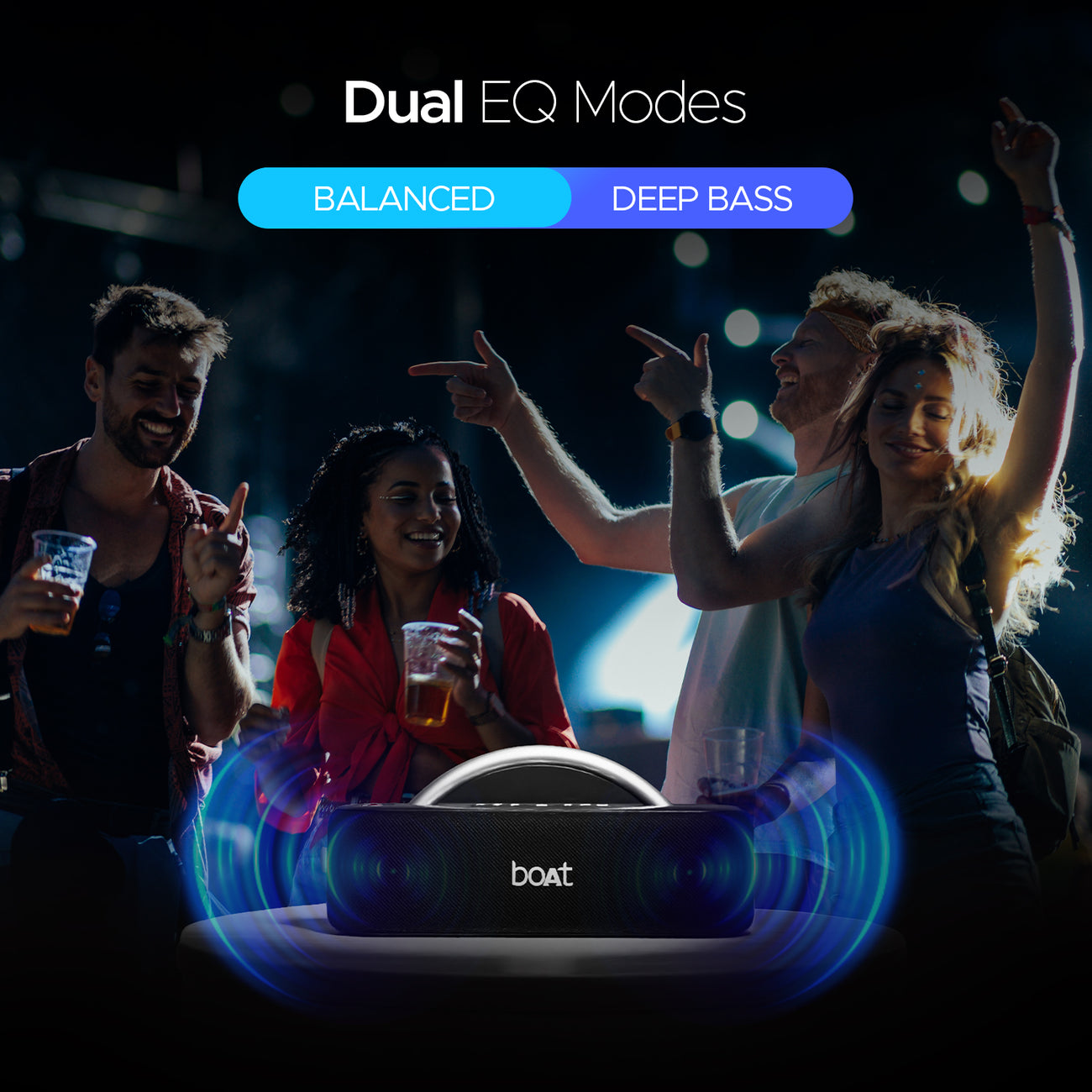 boAt Stone Lumos | 60W Speaker with Dual EQ & LED Effects