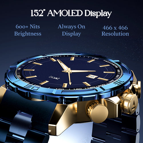 boAt Enigma X700 - Luxury 1.52" (3.86 cms) AMOLED Display Smartwatch ...