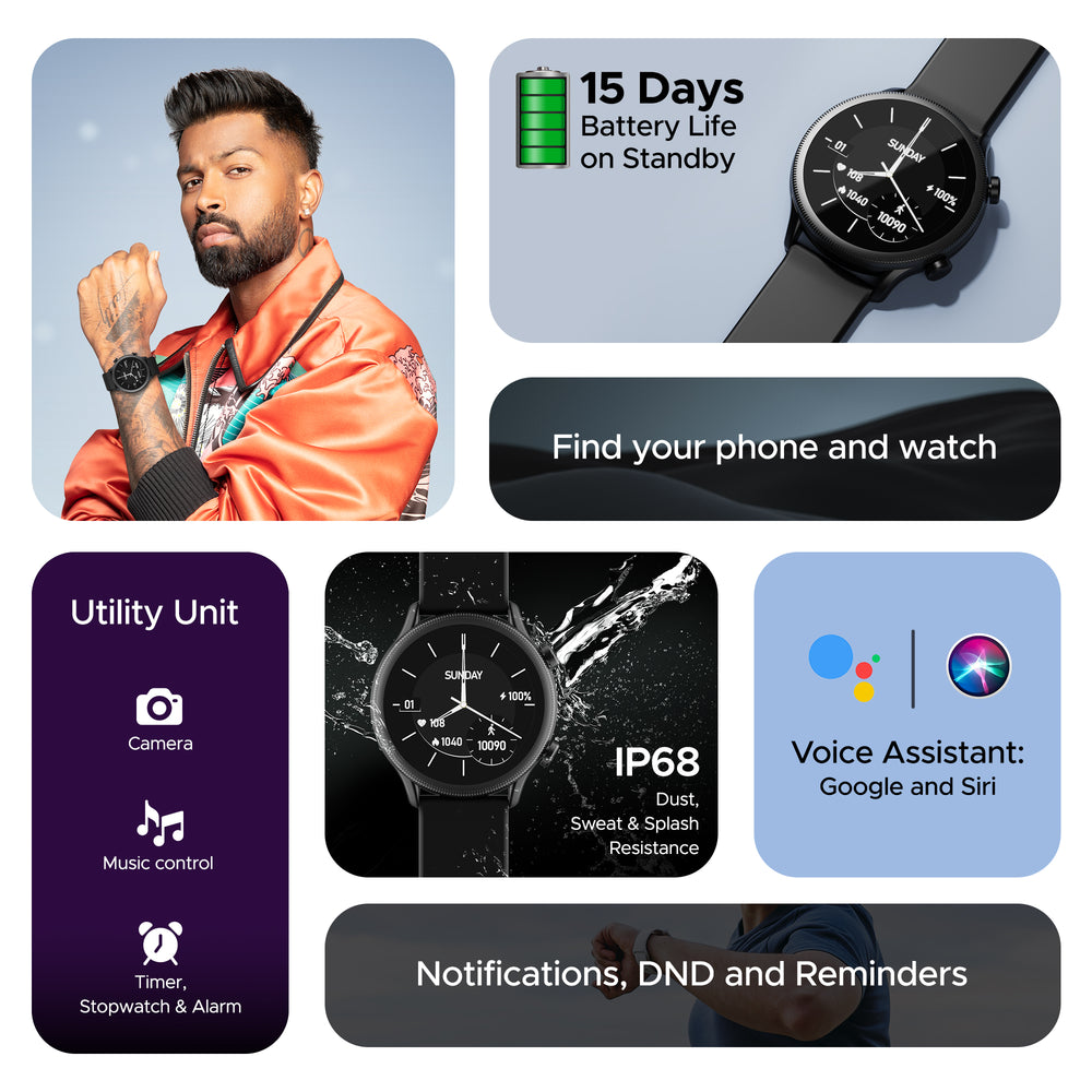 boAt Flash Plus - Bluetooth Calling Smart Watch with 1.39" (3.53 cm) HD ...