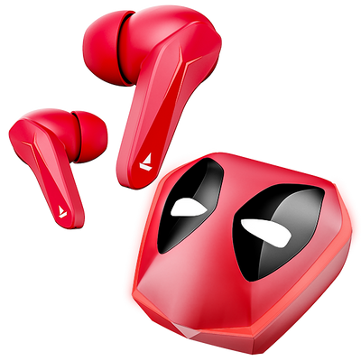 boAt Immortal 121 Deadpool Edition - Wireless Gaming Earbuds with Long ...