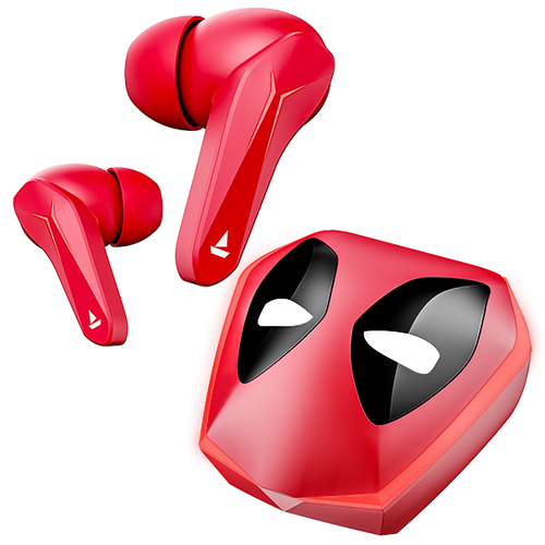 boAt Immortal 121 Deadpool Edition - Wireless Gaming Earbuds with Long ...