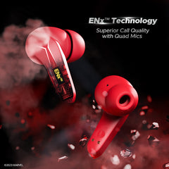 boAt Immortal 121 Deadpool Edition - Wireless Gaming Earbuds with Long ...